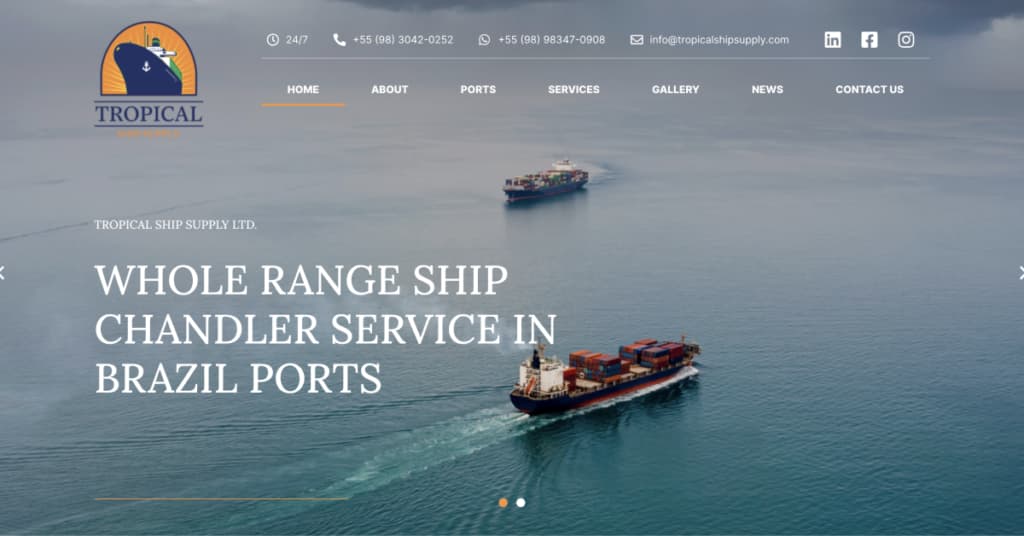 Ship Chandler Brazil Ports - General Marine Supplier of your Vessel